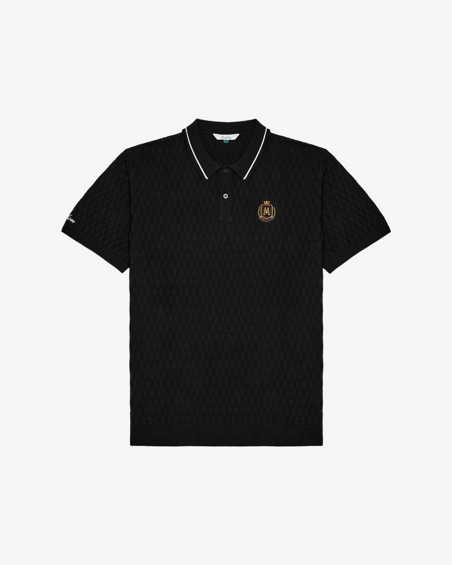 CREST KNIT POLO – Malbon Golf Philippines